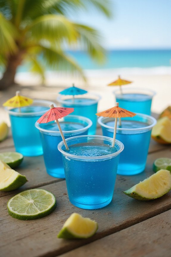 Caribbean Blue Jello Shots - Ultimate Grub